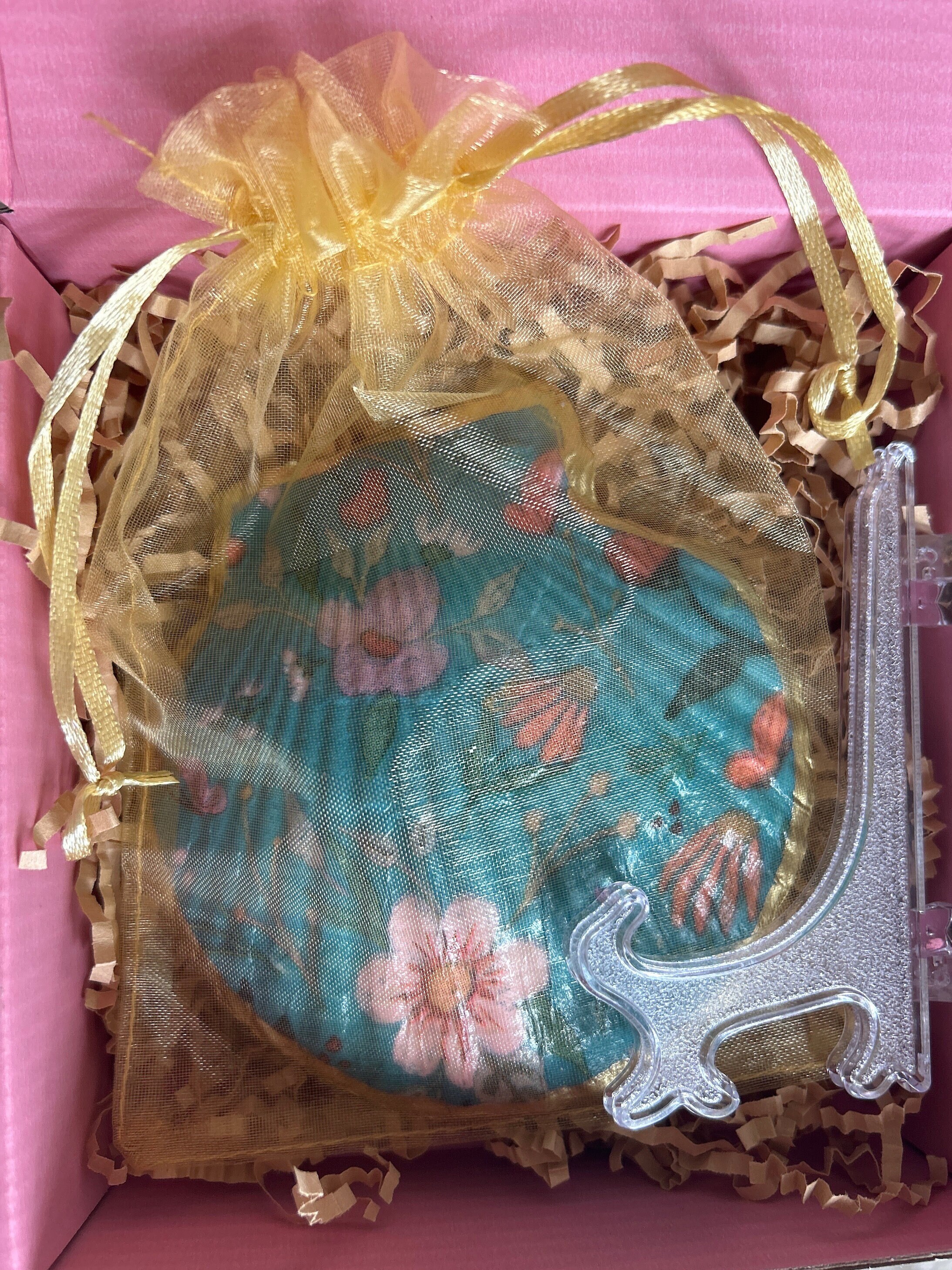 Large Hand Decorated Floral Decoupage Painted Scallop Shell Gift ...