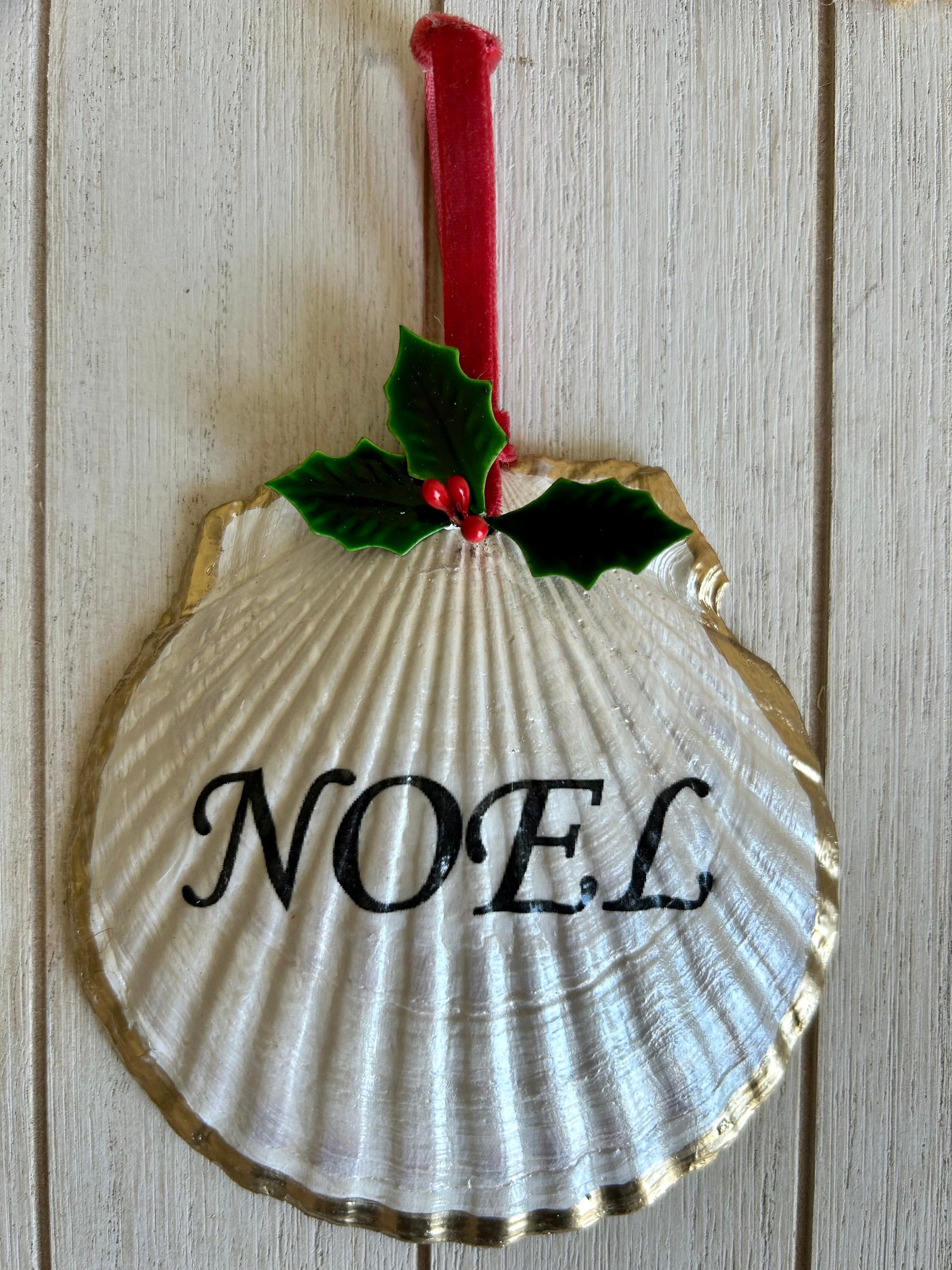 Personalized Scallop Shell Christmas Tree Ornament Decoration Gift ...