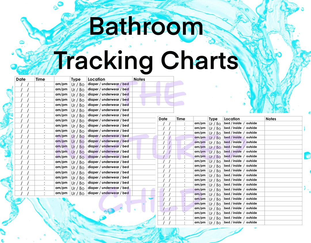 Bathroom Charts - Etsy