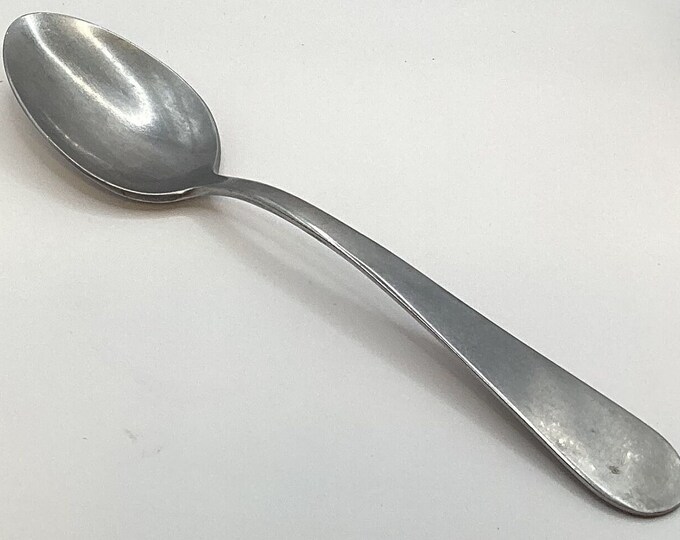 WWII Stainless Steel Large Military Spoon Marked UTICA Out.co.us ...