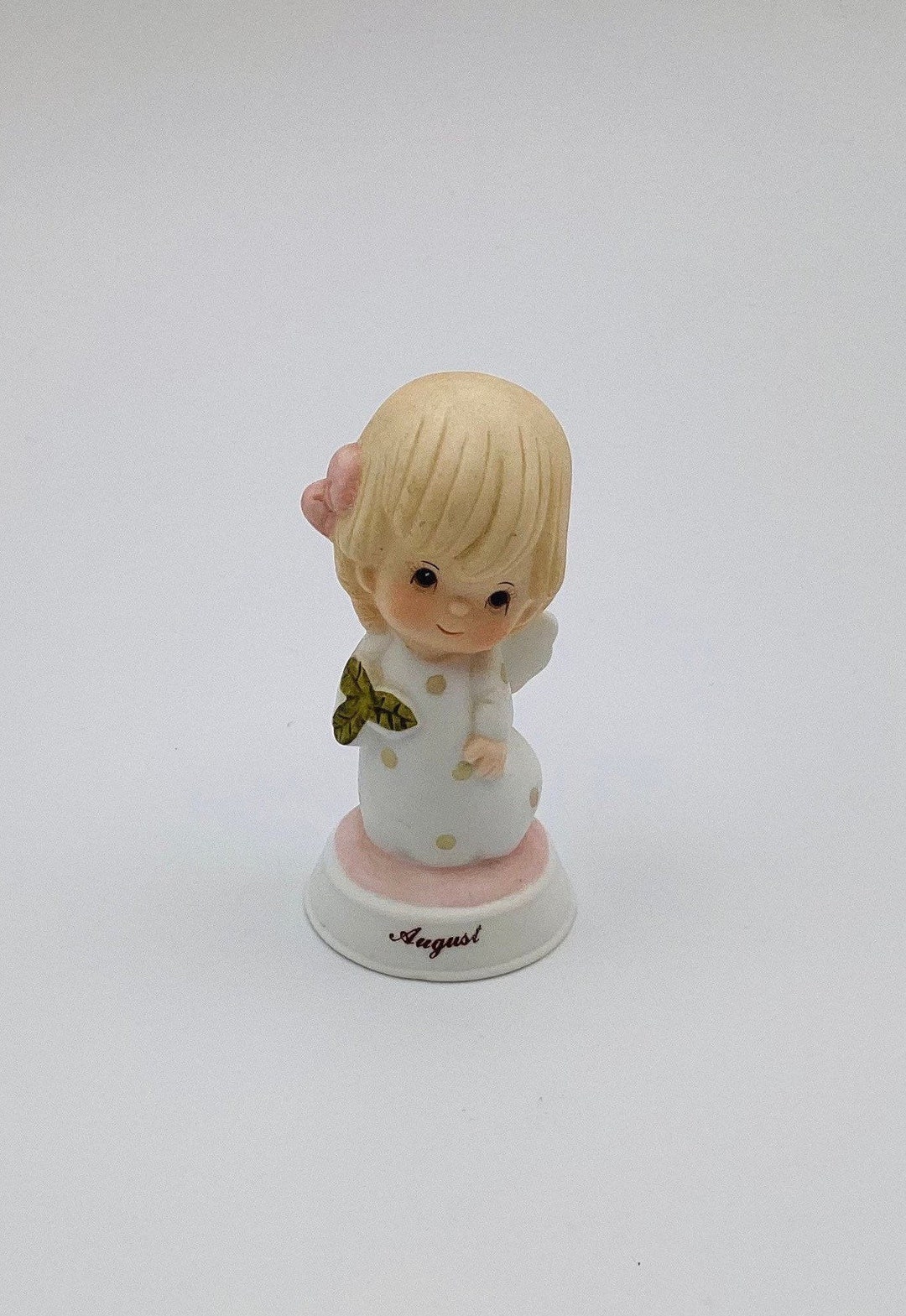 Lefton August Birthday Angel Cake Topper - Etsy