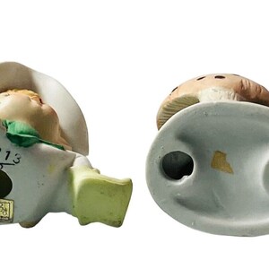 Homco Elf /frog With Mushroom & Lady Bugs Porcelain Figurines - Etsy