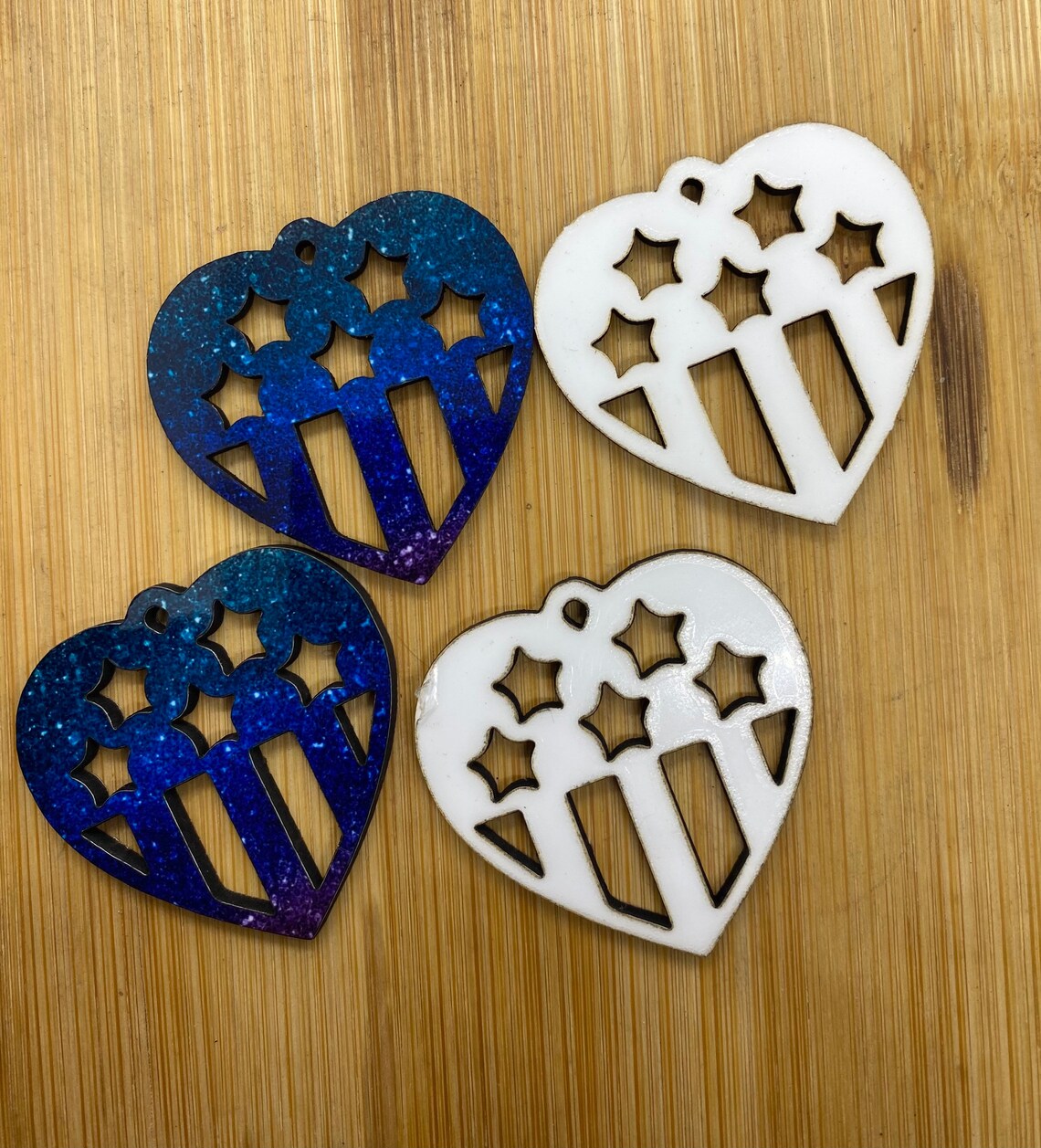 Sublimation Blank Circle Heart Tear Drop Earrings - Etsy