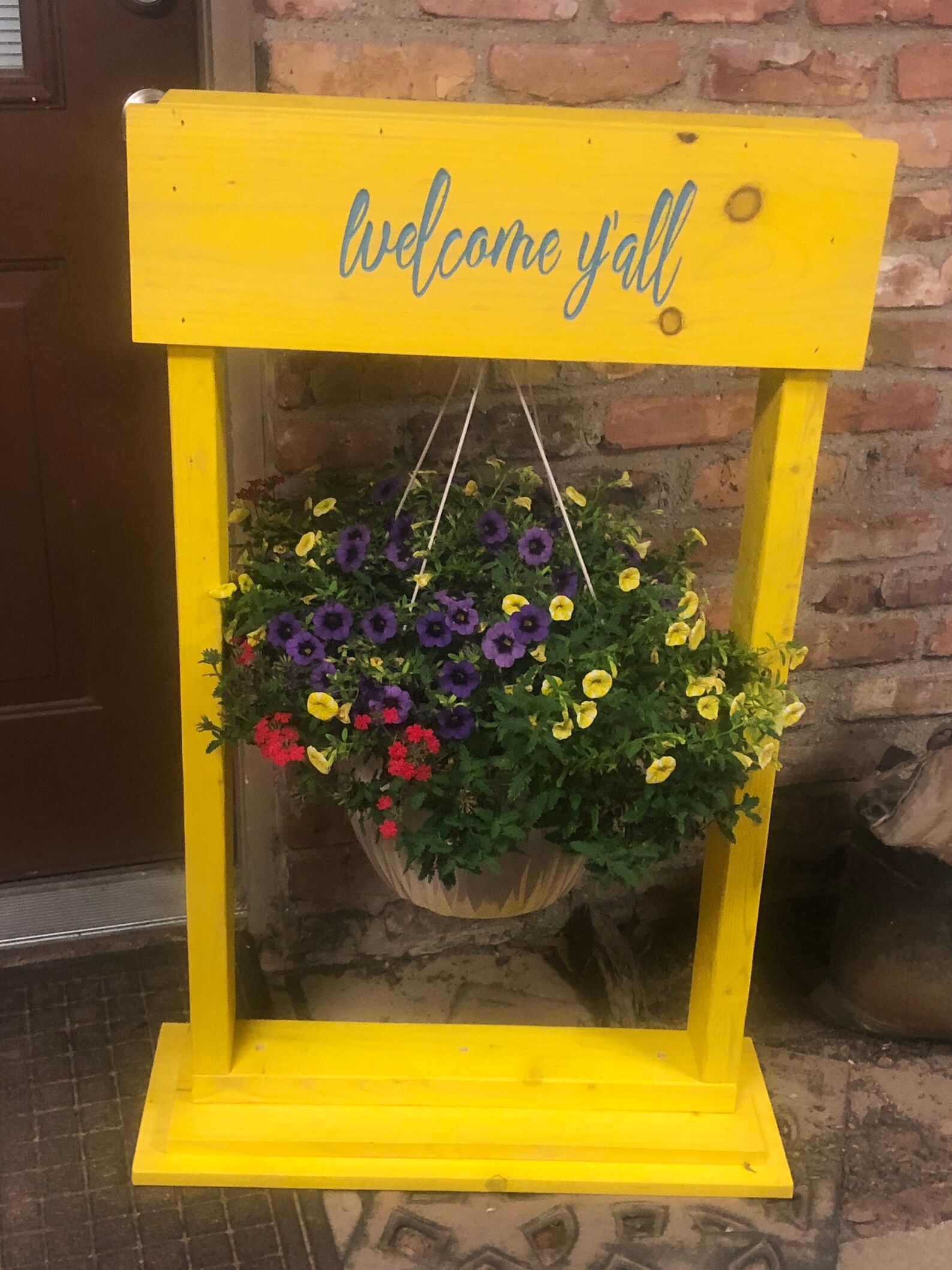 Hanging Plant Stand, Hanging Flower Basket Stand - Etsy