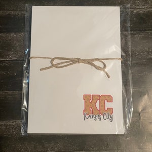 Kansas City Chiefs Smiley Notepad Notepad Personalized Notepad Teacher ...