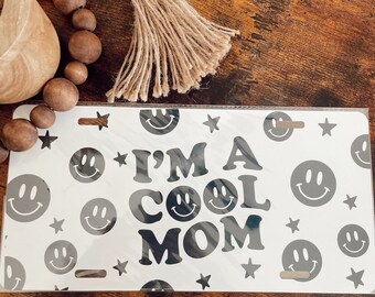 Cool Mom License Plate - Etsy