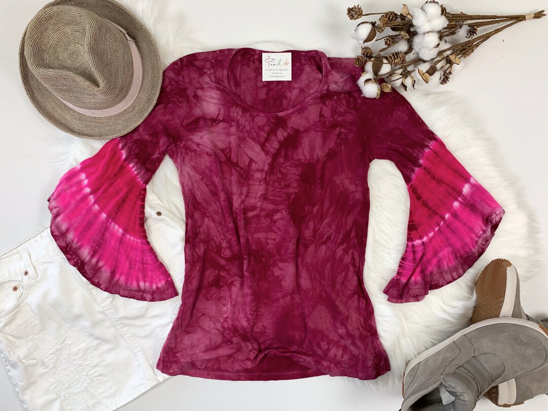 Hand Dyed Tie Dye Top / Tye Dye Women's Top / Tie Dyed Ladies Shirt ...