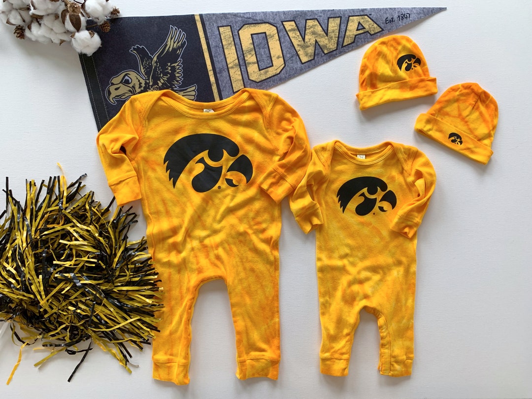 18 Months-iowa Hawkeyes Baby One Piece Outfit / Tie Dye Hawkeye Baby ...