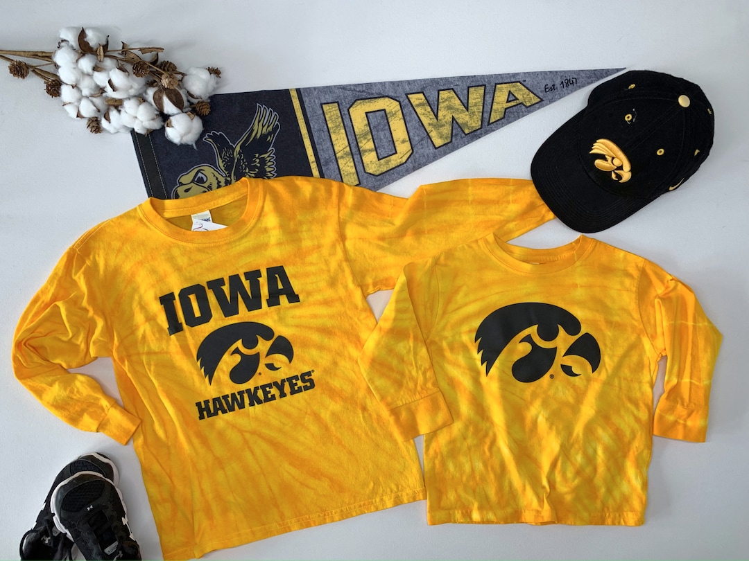 Toddler Iowa Hawkeyes Tie Dye Long Sleeve T-shirt - Etsy