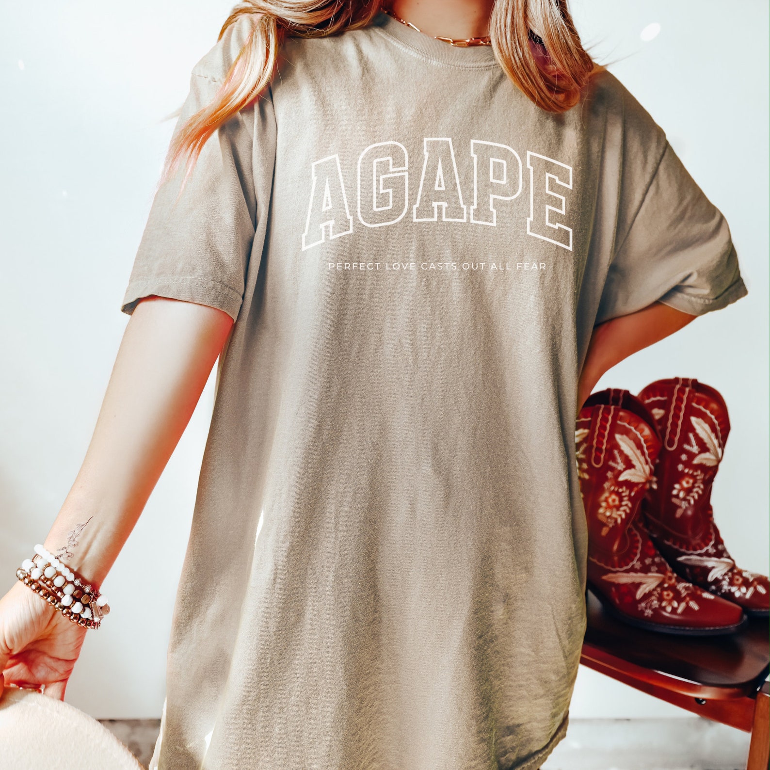 Agape Christian College Shirt Christian Streetwear Christian Merch ...