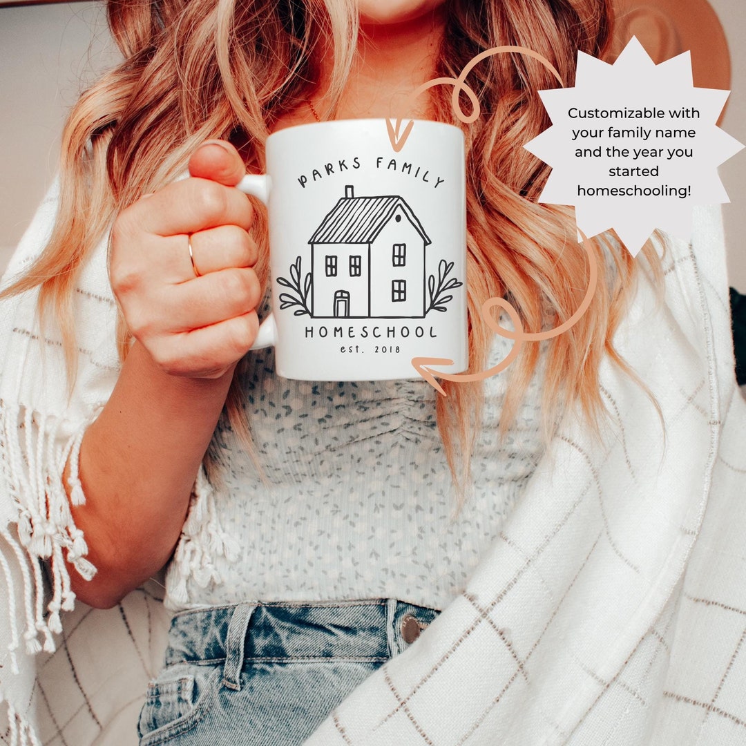 Custom Family Homeschool Ceramic Mug, Personalized Homeschool Mom Mug ...
