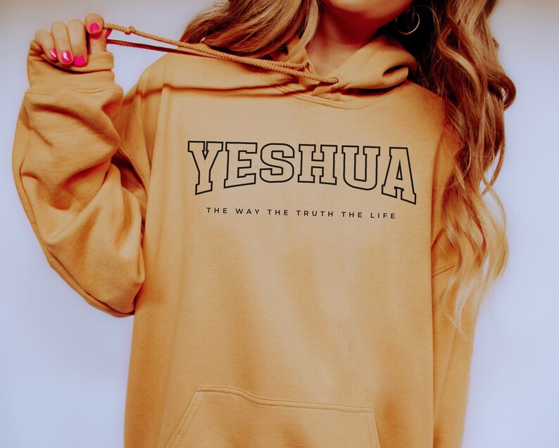 Vintage Yeshua Names of Jesus Gospel Hoodie Christian Merch Jesus is ...