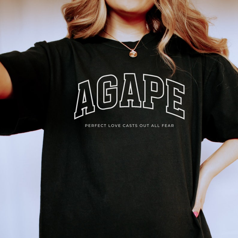Agape Christian College Shirt Christian Streetwear Christian Merch ...