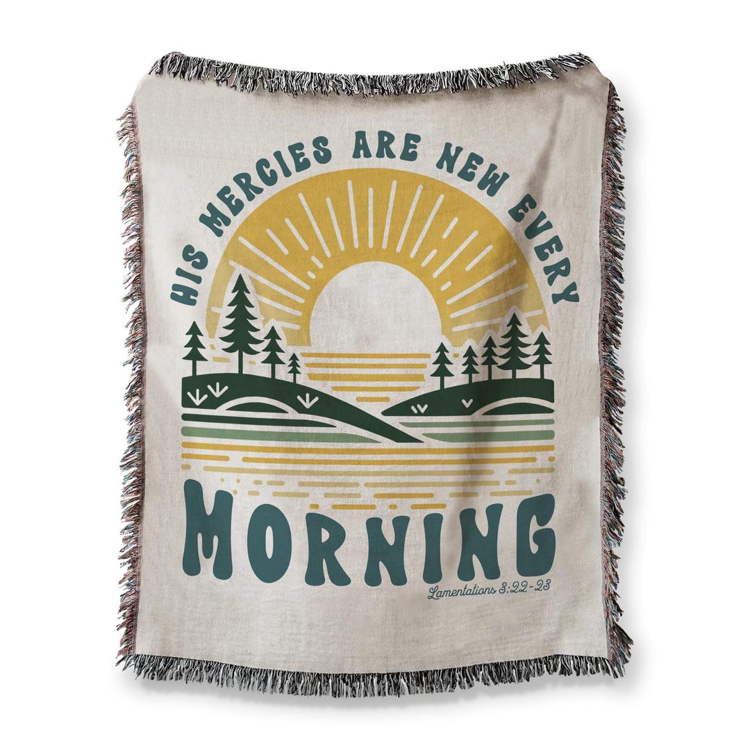 Woven Bible Verse Blanket | Christian Blanket or Tapestry for Sister in ...