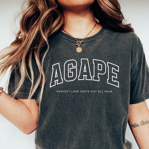 Agape Christian College Shirt Christian Streetwear Christian Merch ...