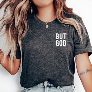 But God Shirt, Christian Men's Badge Shirt, Unisex Crewneck, Faith ...
