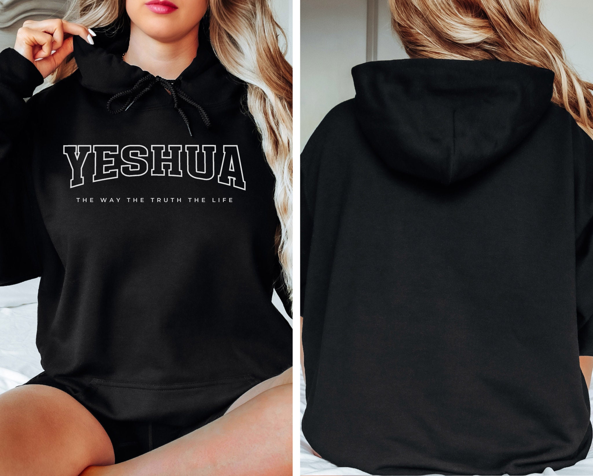 Vintage Yeshua Names of Jesus Gospel Hoodie Christian Merch Jesus is ...