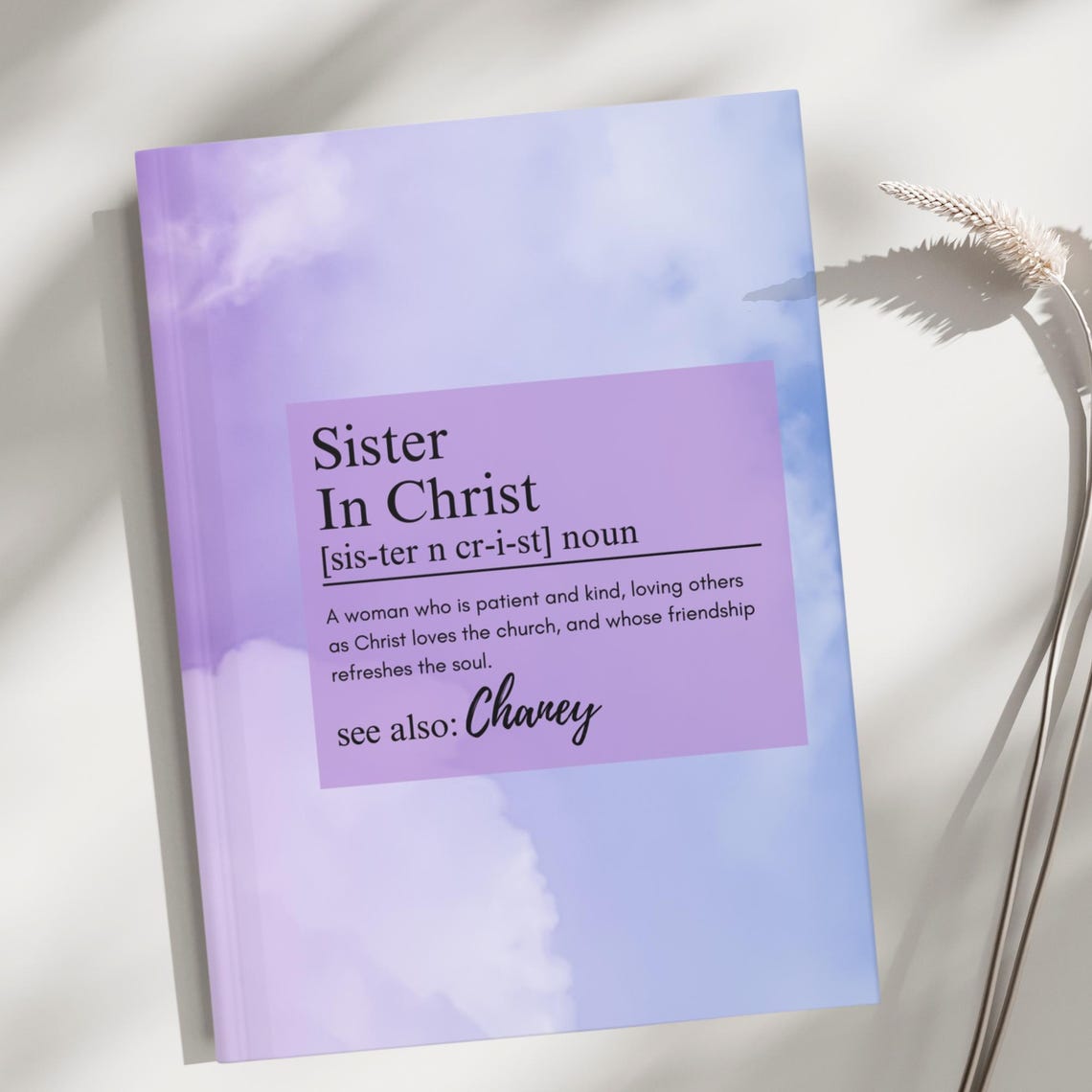 Personalized Christian Journal | Hardcover Notebook for Sister in ...