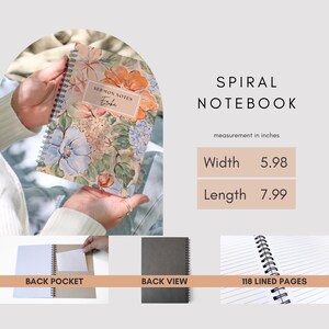 Personalized Church Notes Journal | Spiral Notebook for Sermon Notes or ...