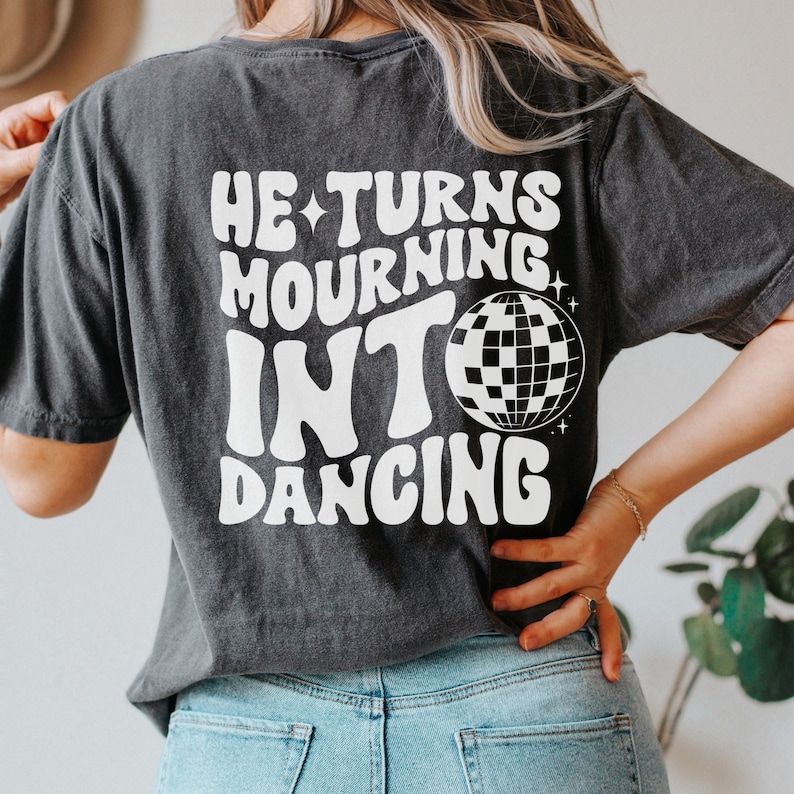 Vintage Christian He Turns Mourning Into Dancing Psalm Scripture Shirt ...