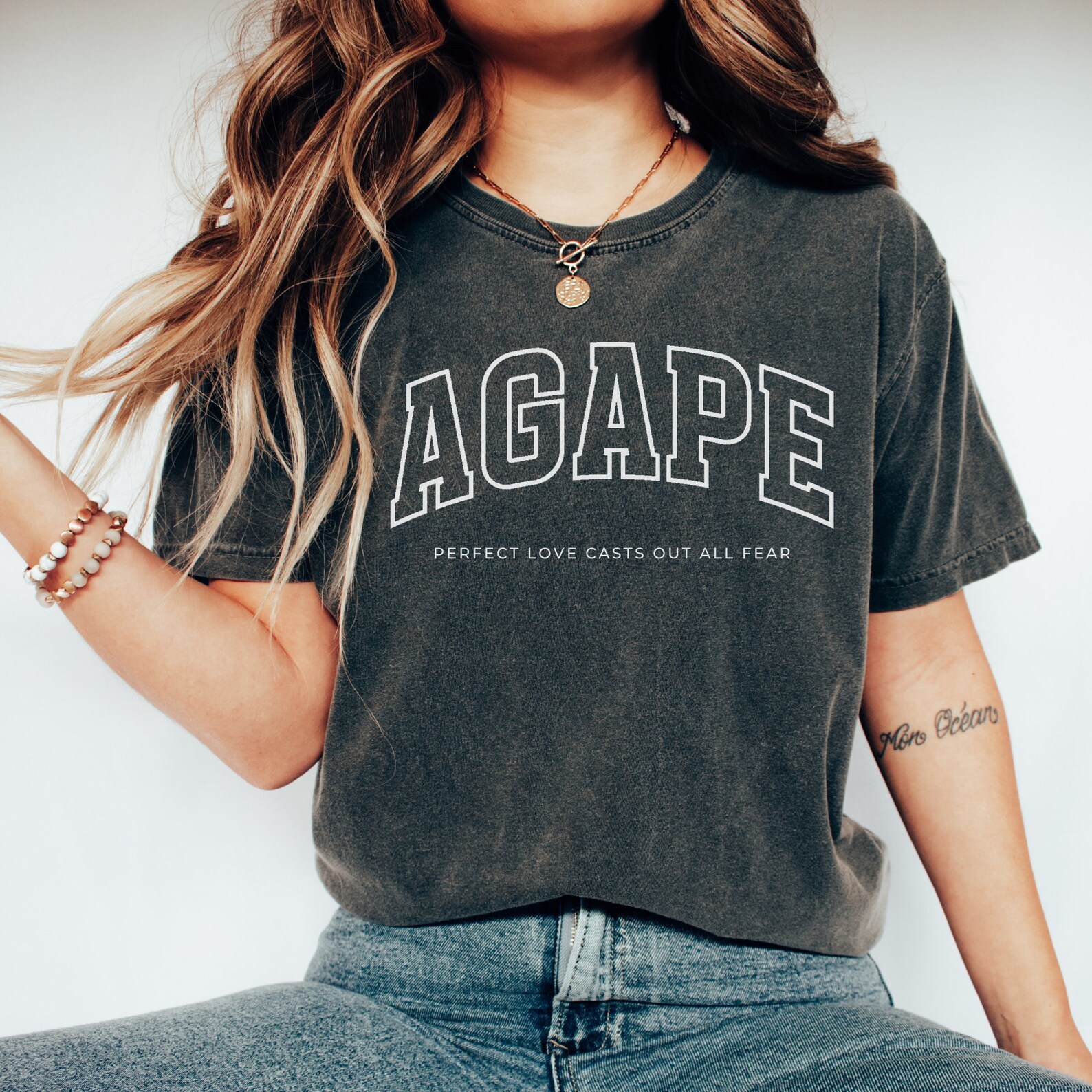 Agape Christian College Shirt Christian Streetwear Christian Merch ...