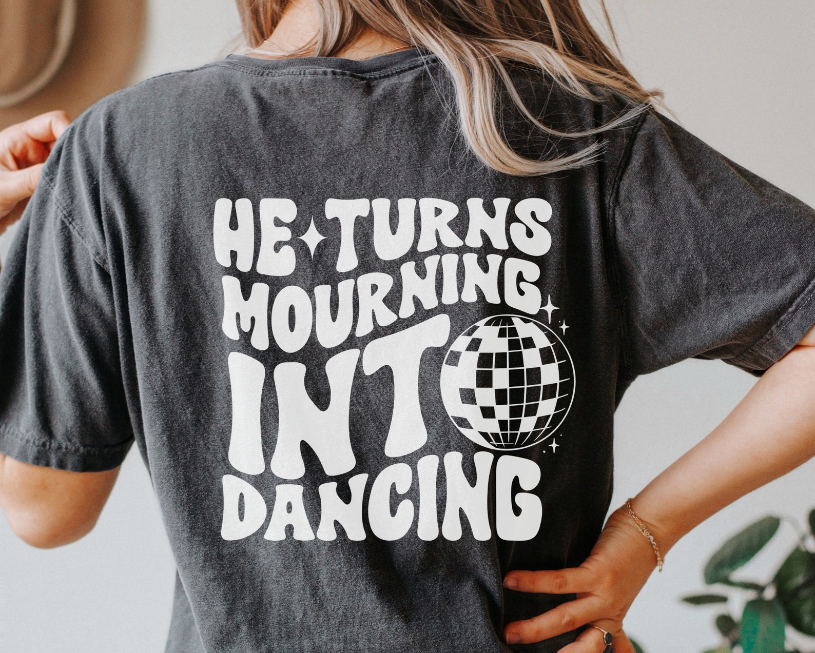 Vintage Christian He Turns Mourning Into Dancing Psalm Scripture Shirt ...