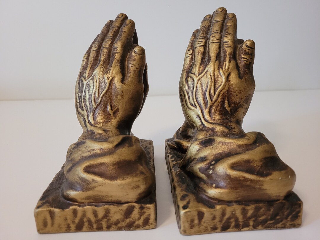 Vintage Pair Lego Praying Hands Chalk Ware Bookends - Etsy