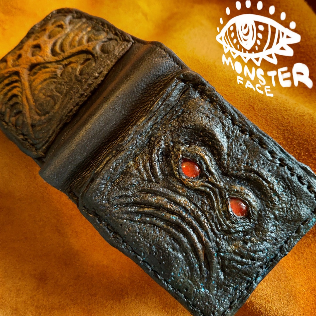 Monster Face - Demon Red Eyes Wallet- Necromonicon - Oz - Demon Eyes ...