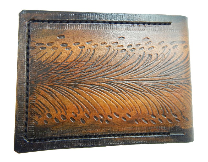 Trilobite Fossil Leather Bifold Wallet Handcrafted Wallet - Etsy