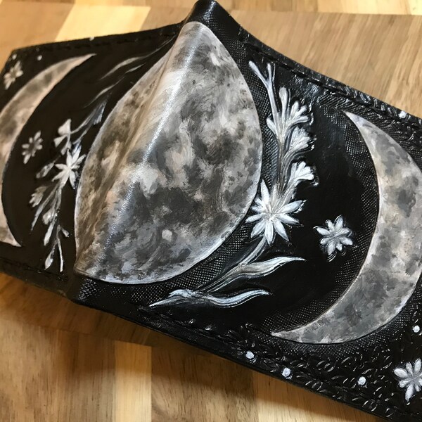 Leather Moon Bag - Etsy UK