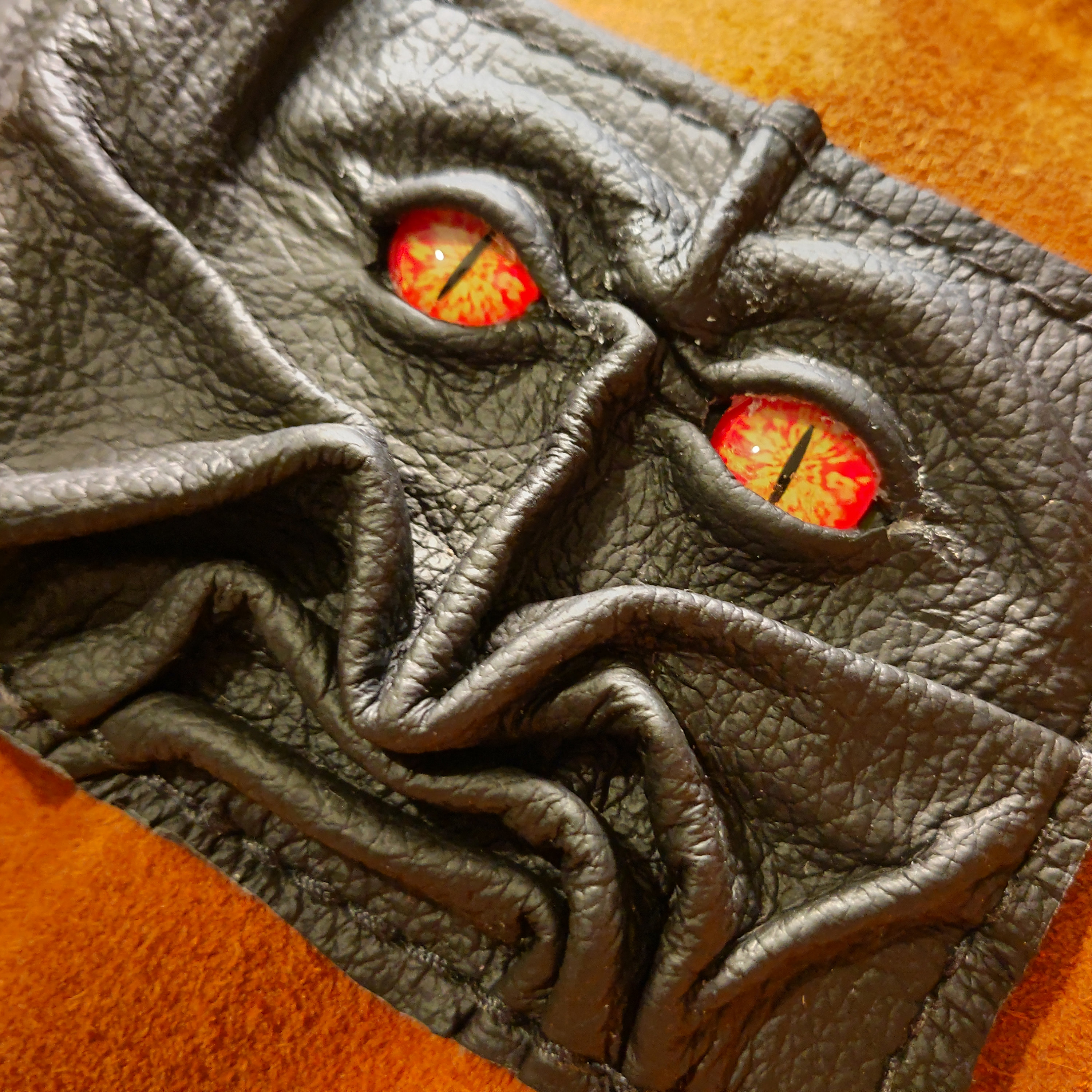 Devilish Monster Face Wallet - Amber Eyes - Necromonicon - Oz - Demon ...