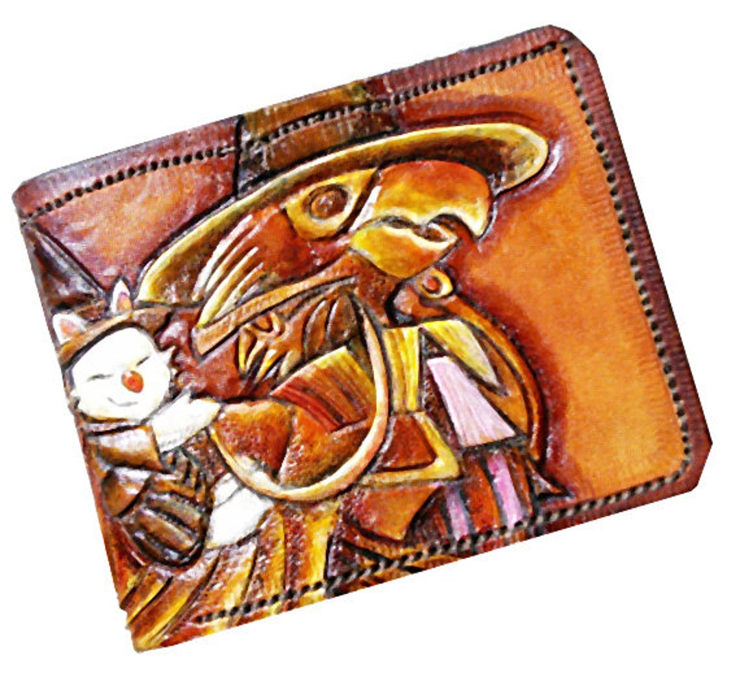 Moogle Mage - Leather Bifold Wallet - Handcrafted Final Fantasy ...