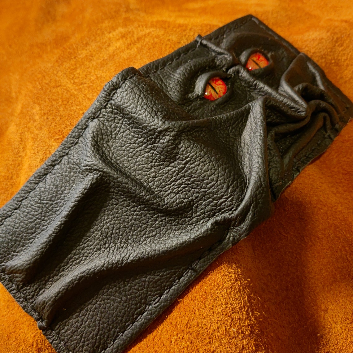 Devilish Monster Face Wallet - Amber Eyes - Necromonicon - Oz - Demon ...