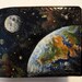 Outer Space Earth Sun Moon leather Bifold Wallet - Etsy