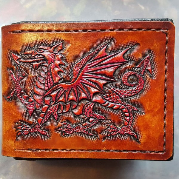 Leather Dragon Wallet - Etsy