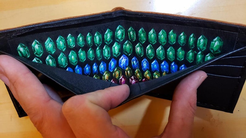 Add a Map of Hyrule or Rupees in the Note Section of Your Wallet. - Etsy