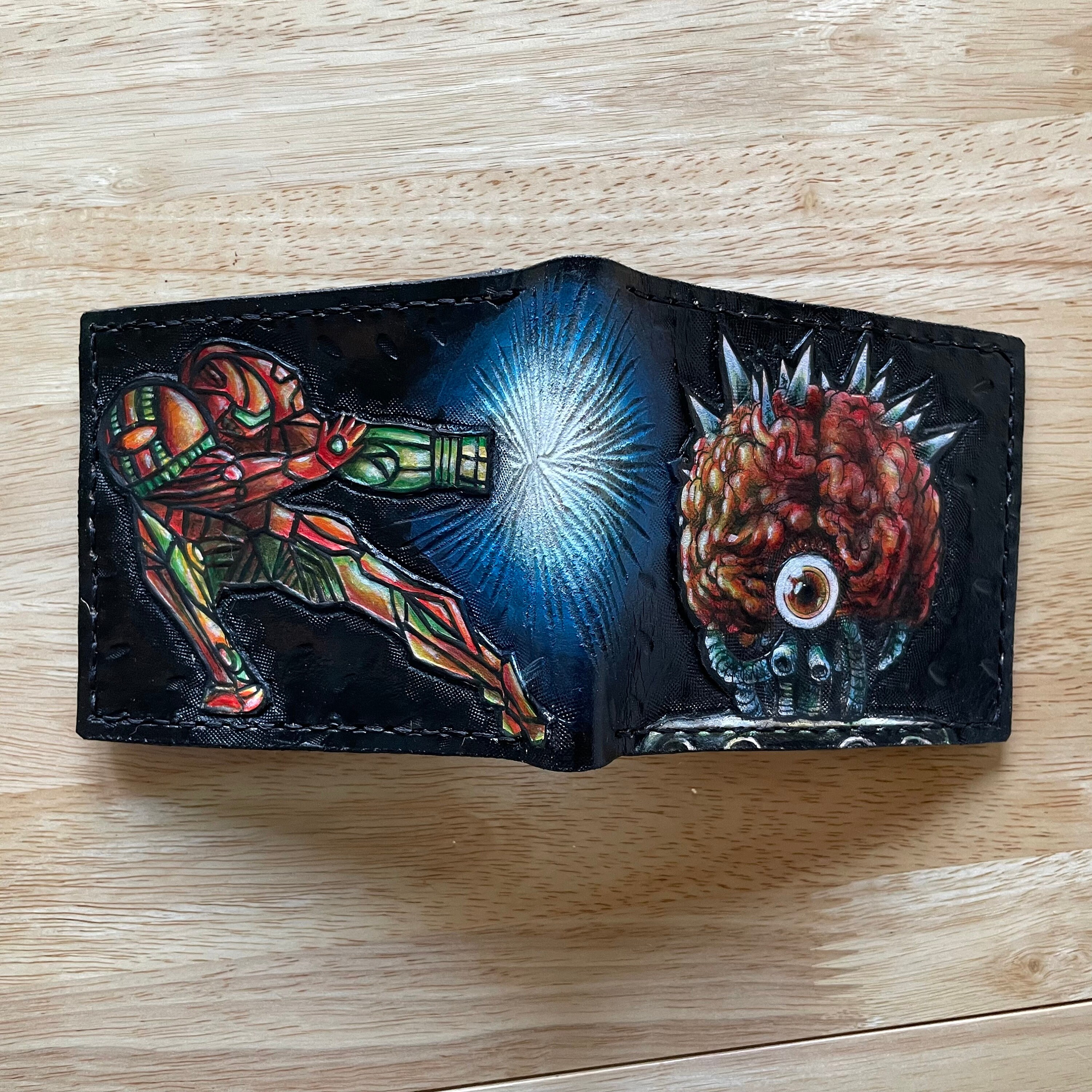 Super Metroid Motherbrain Leather Bifold Wallet | Etsy