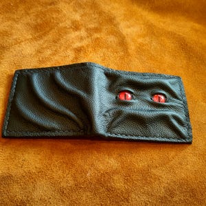 Enderman Red Eyes -grumpy Shmuggle Face Wallet - Etsy