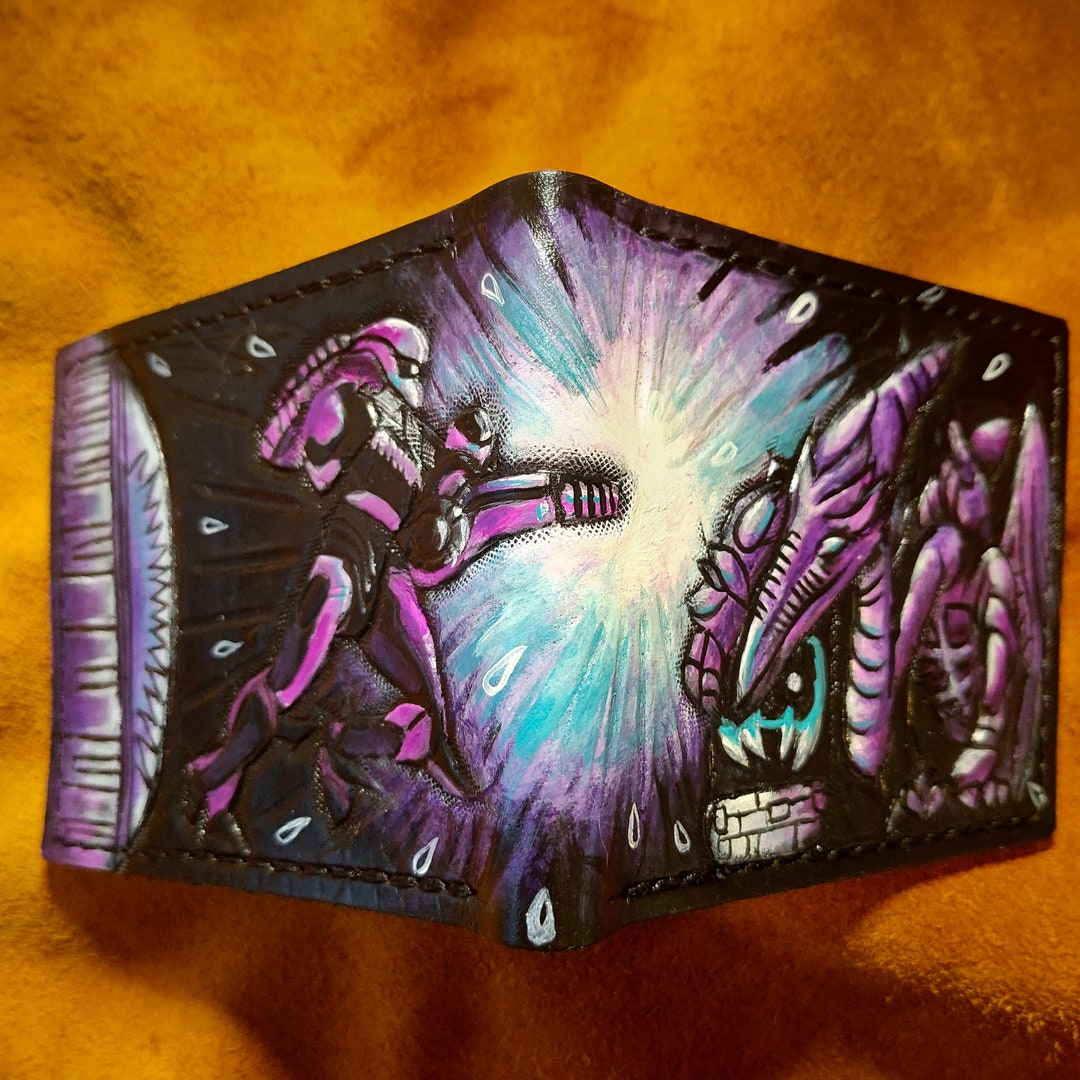 Super Metroid - Ridley - Leather Bifold Wallet - Handcrafted Wallet ...