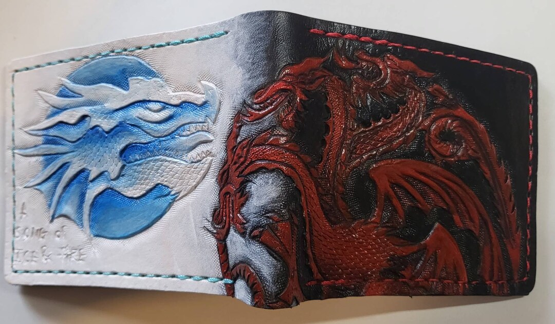 Frost Targaryen Wallet Leather Bifold Wallet Handcrafted Game of ...