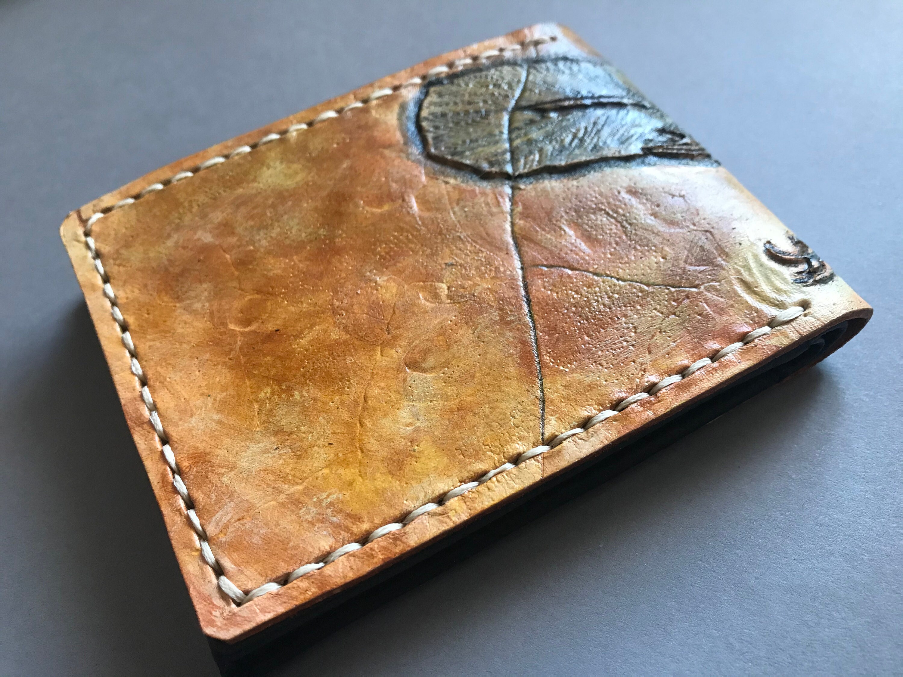 Archaeopteryx Fossil Skeleton Leather Bifold Wallet - Etsy