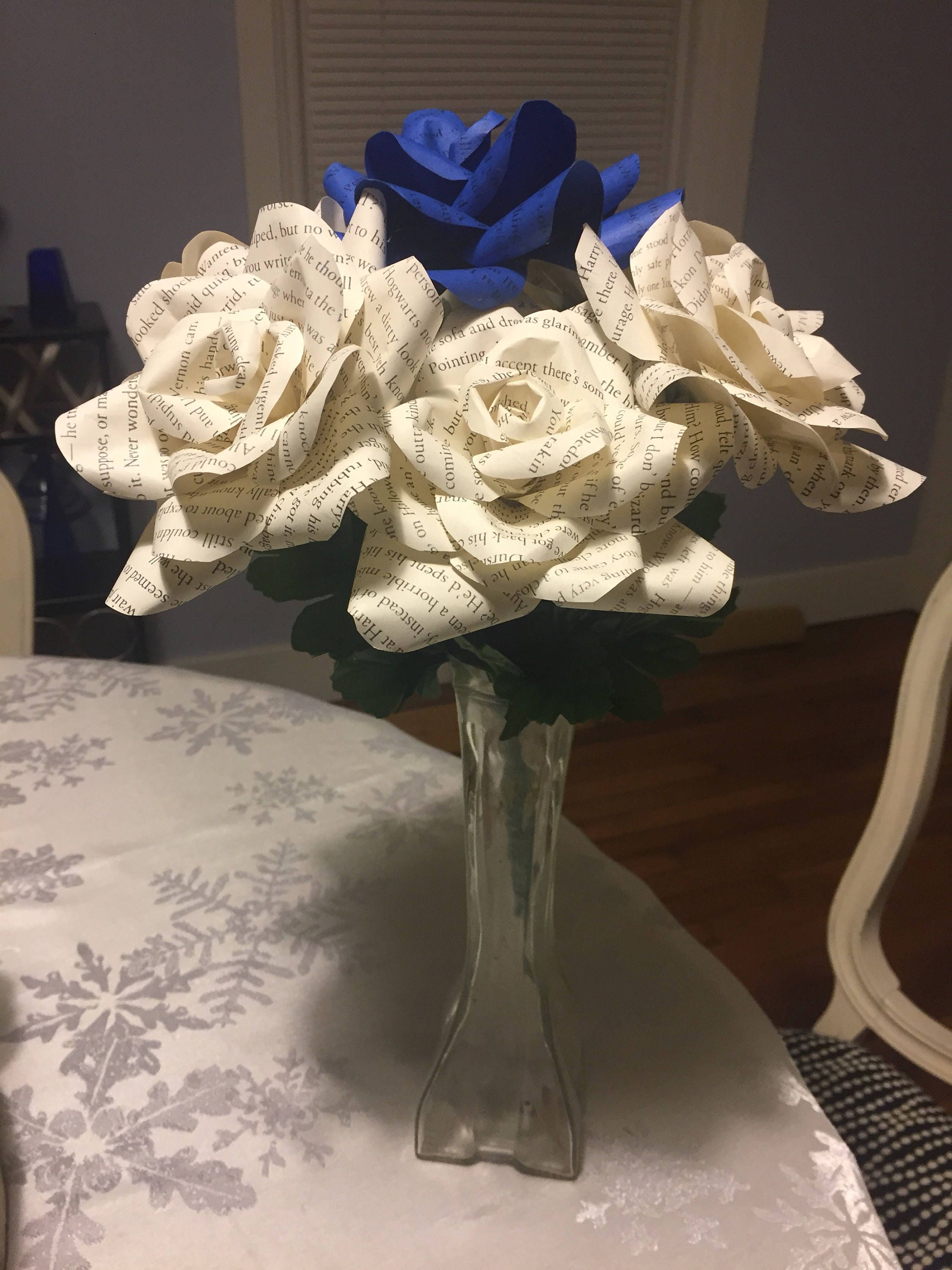 Customized Paper Flower Bouquet - Etsy