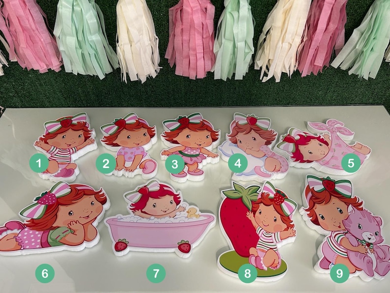 Cutout, Strawberry Shortcake, Party Decorations, Baby Strawberry ...
