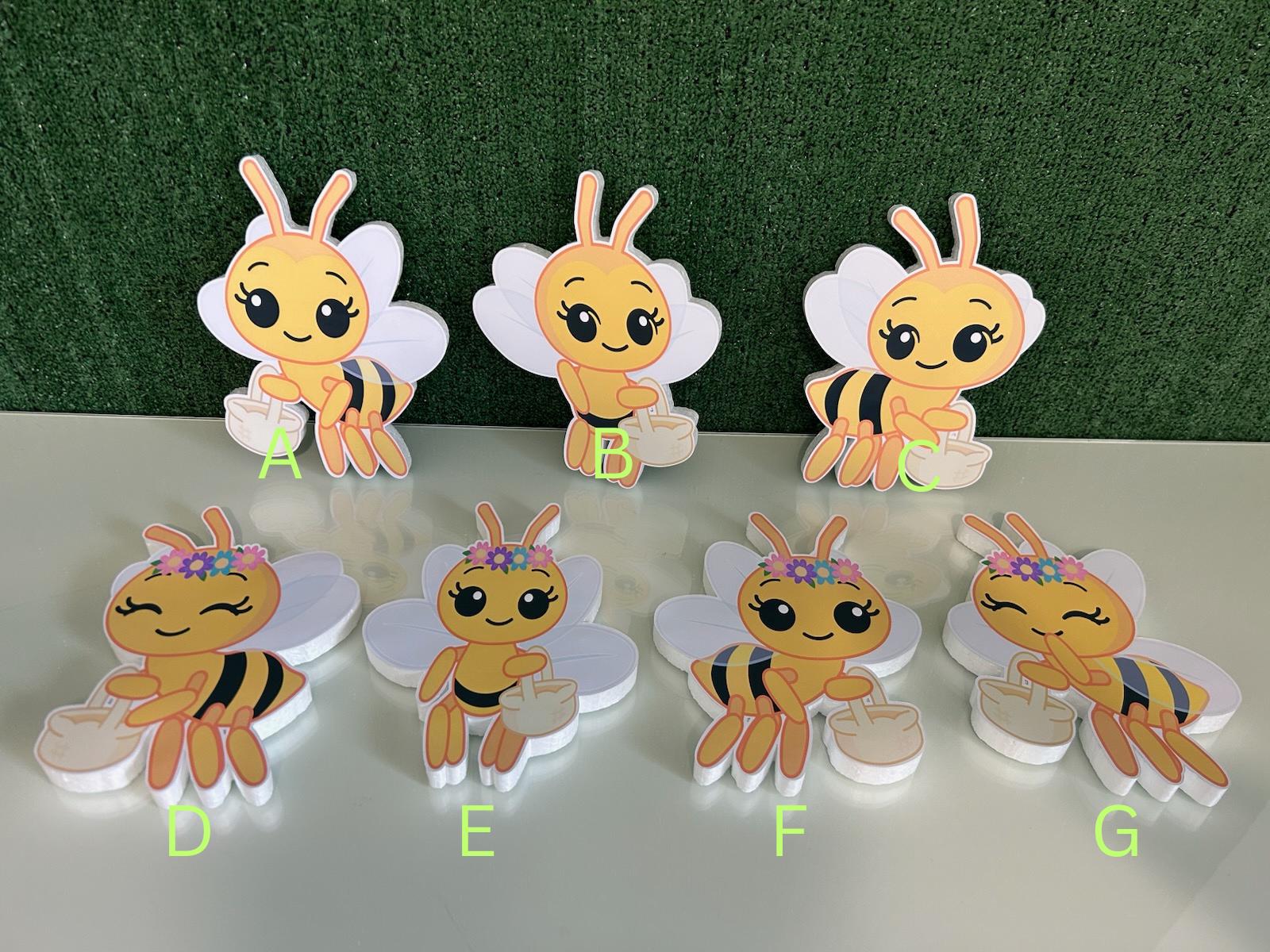 Bee, Cutouts, Cut Out, Party Props, Party Centerpieces, Abejita Plim ...