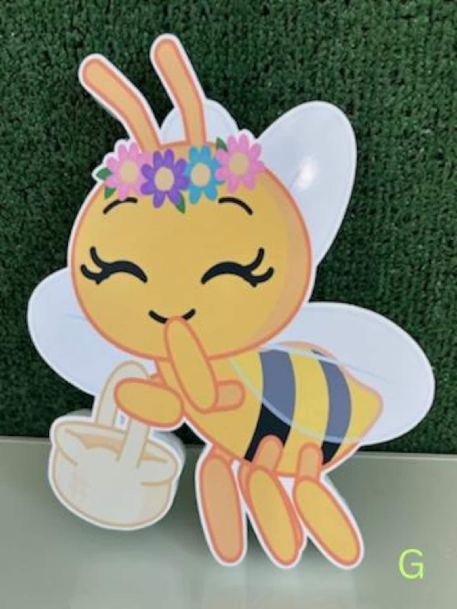 Bee, Cutouts, Cut Out, Party Props, Party Centerpieces, Abejita Plim ...