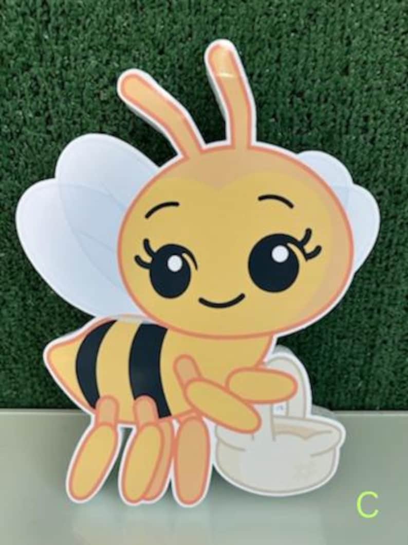 Bee, Cutouts, Cut Out, Party Props, Party Centerpieces, Abejita Plim ...