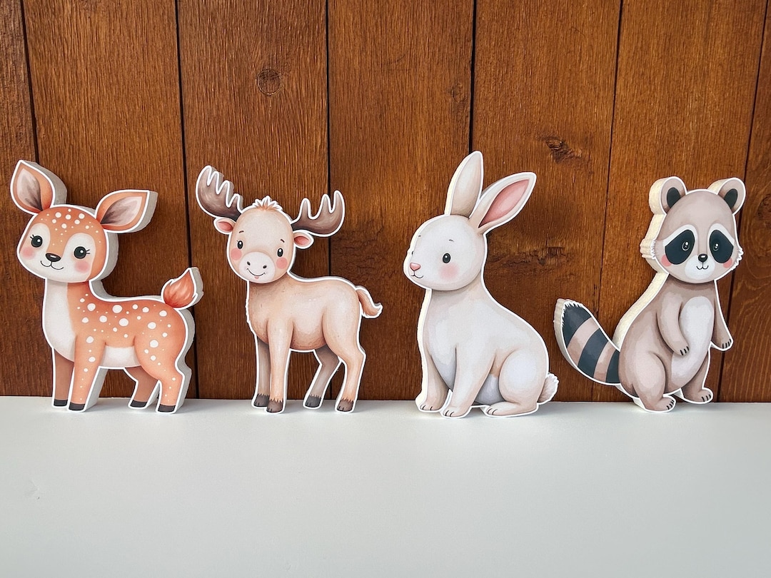 Woodland Animal Cutouts, Baby Shower, Nursery, Party Decorations ...