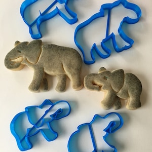 Elephant and Baby Cookie Cutter Set Bundle - Etsy