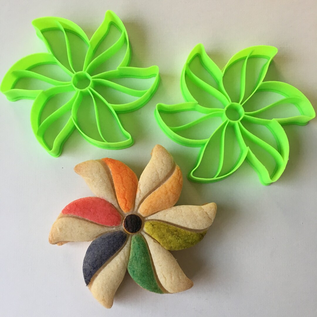 Rainbow Pinwheel Cookie Cutter Set - Etsy