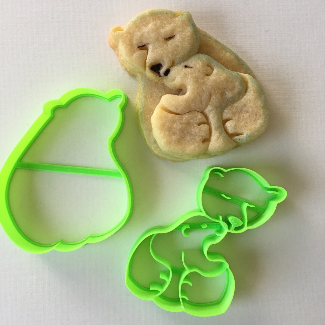 Polar Bear and Cub Cookie Cutter Set - Etsy
